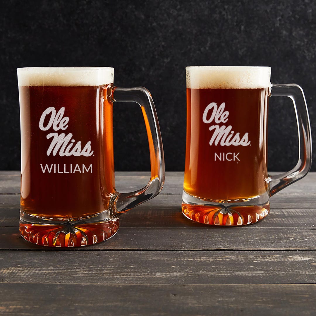 Personalized Ole Miss Beer Mug by Lifetime Creations: Officially ...