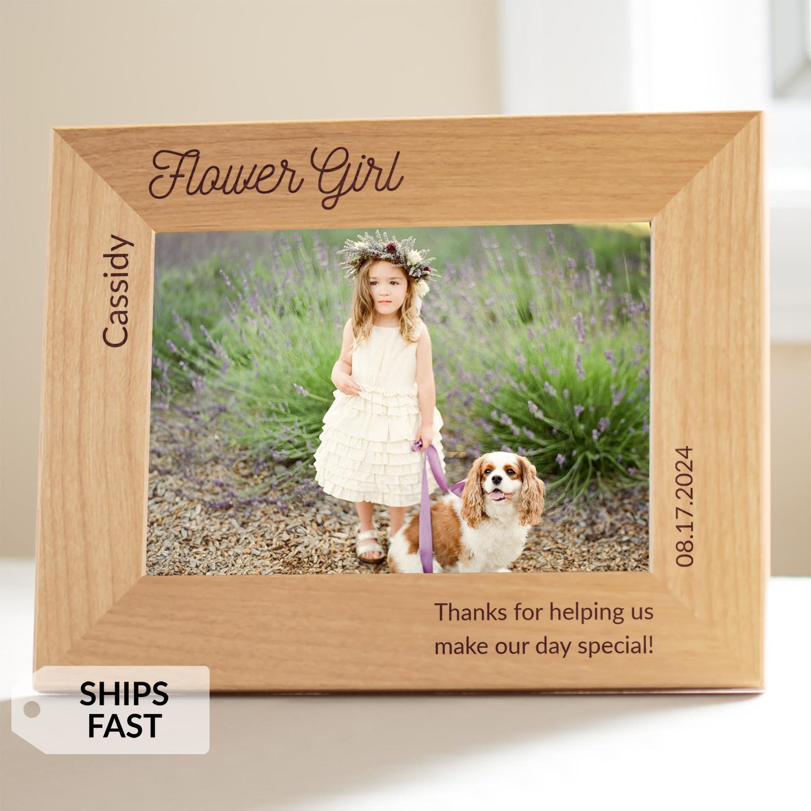 Personalized Flower Girl Picture Frame by Lifetime Creations: Custom ...