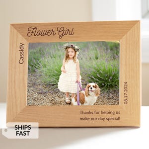 Personalized Flower Girl Picture Frame by Lifetime Creations: Custom ...