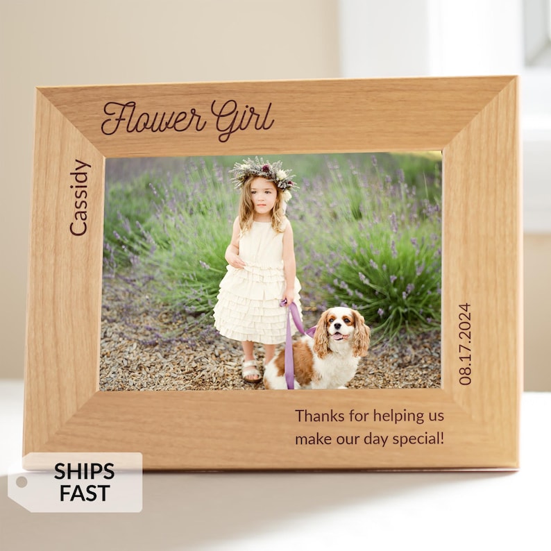 Personalized Flower Girl Picture Frame by Lifetime Creations: Custom ...