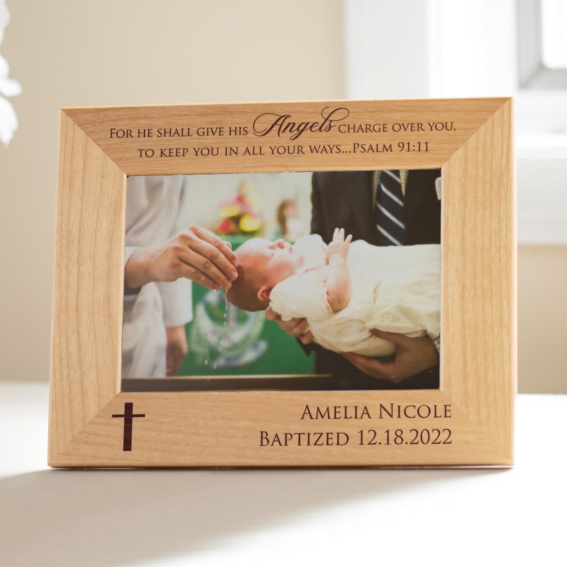 Personalized Baptism Picture Frame by Lifetime Creations: - Etsy