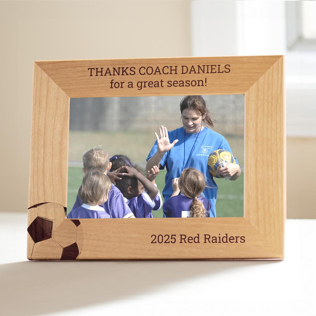 Personalized Soccer Coach Picture Frame by Lifetime Creations: Soccer ...