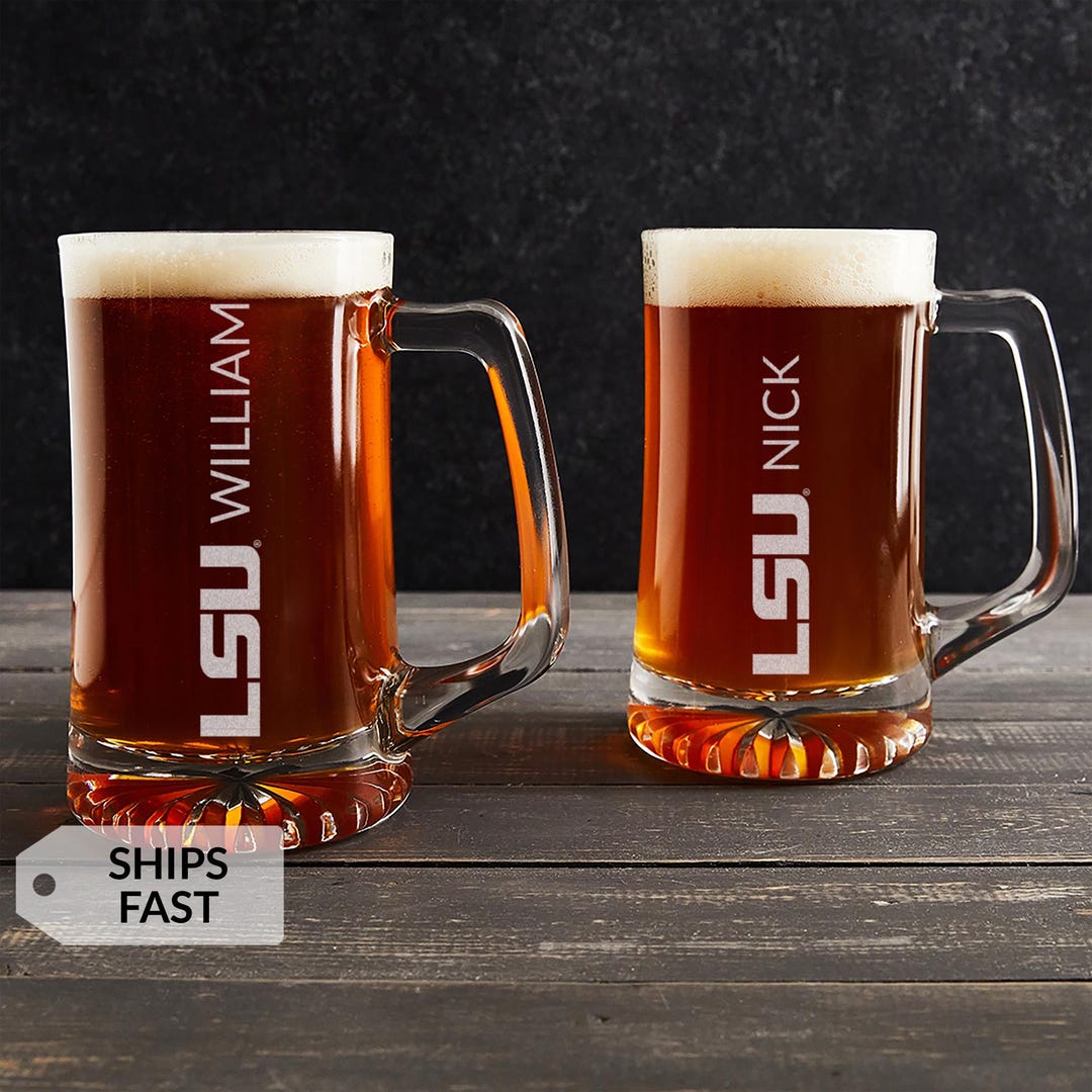 Personalized LSU Tigers Beer Mug by Lifetime Creations: Officially ...