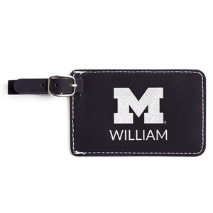Personalized Michigan Wolverines Luggage Tag by Lifetime Creations ...