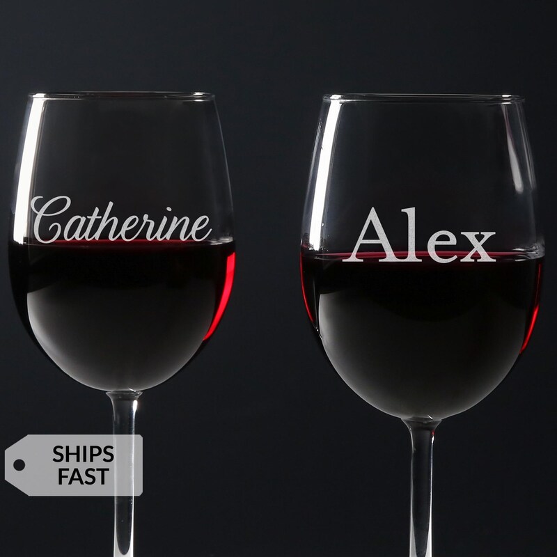 Custom Wine Glass - Etsy