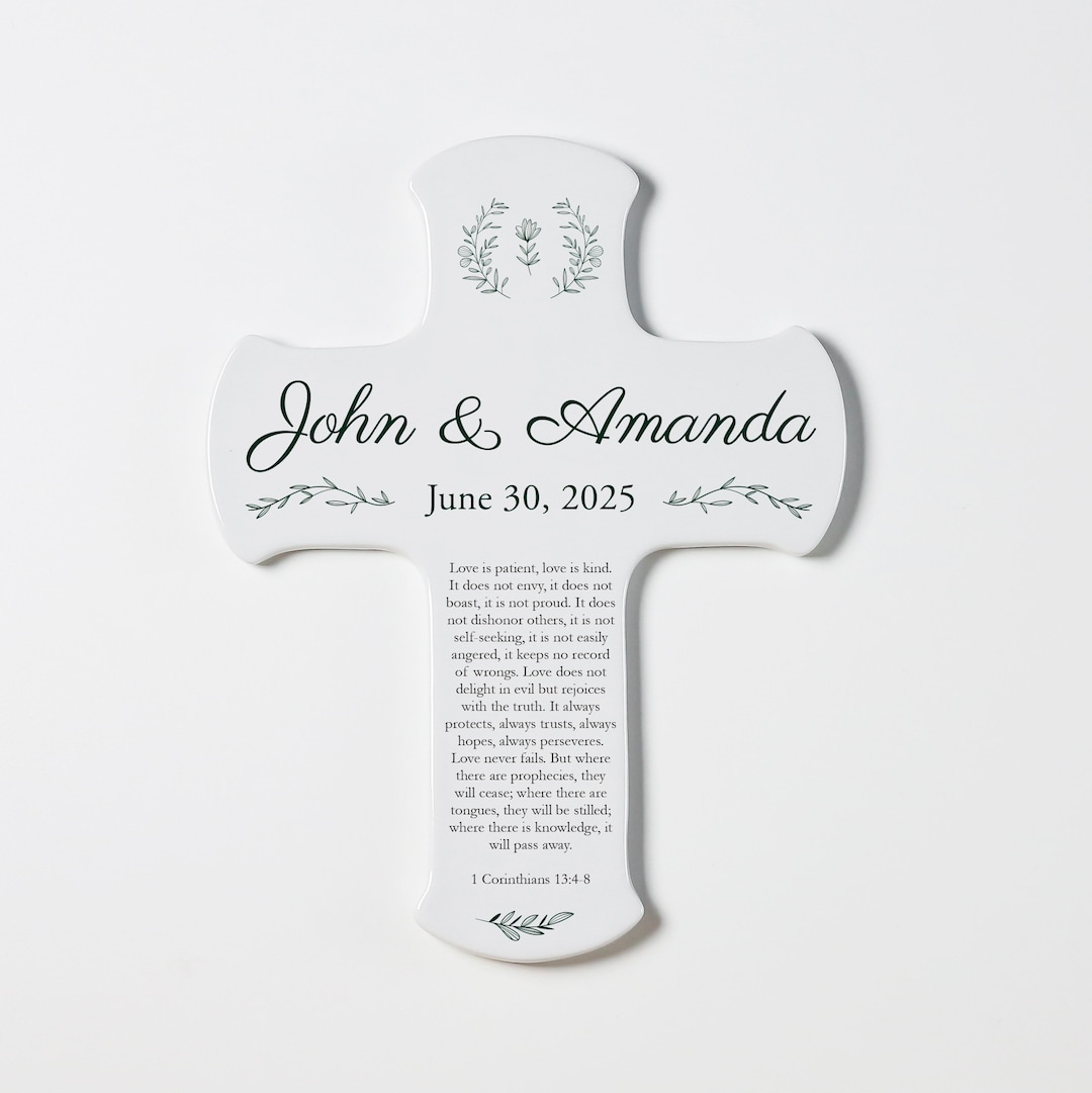 Personalized Marriage Cross by Lifetime Creations: 9 Porcelain Marriage ...