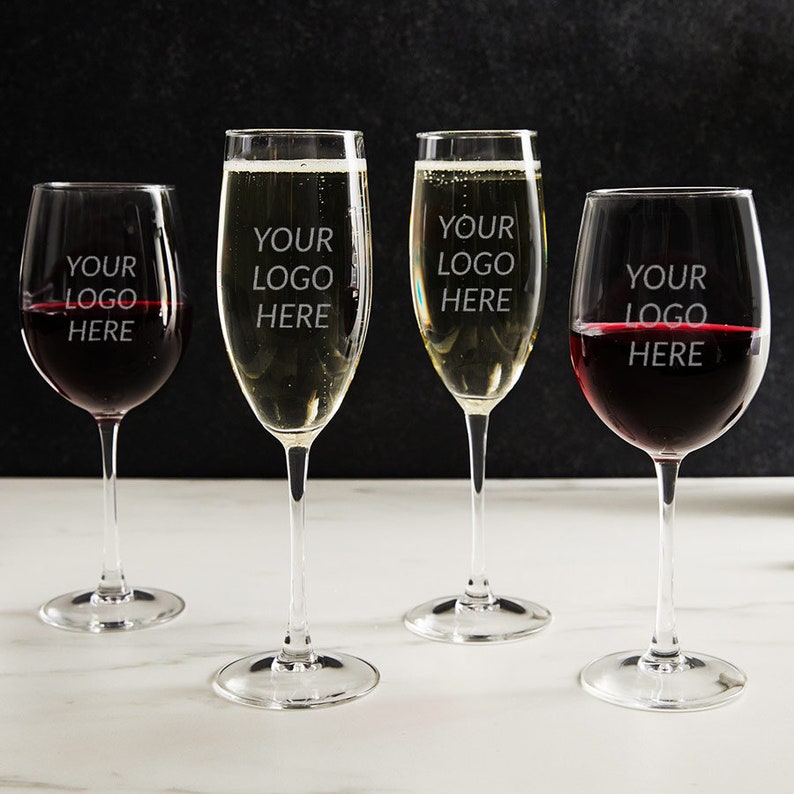 Bulk Custom Engraved Wine Glasses With Logo By Lifetime Etsy