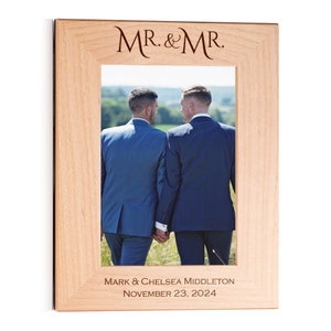 Personalized Mr. & Mr. Picture Frame by Lifetime Creations: Wedding ...