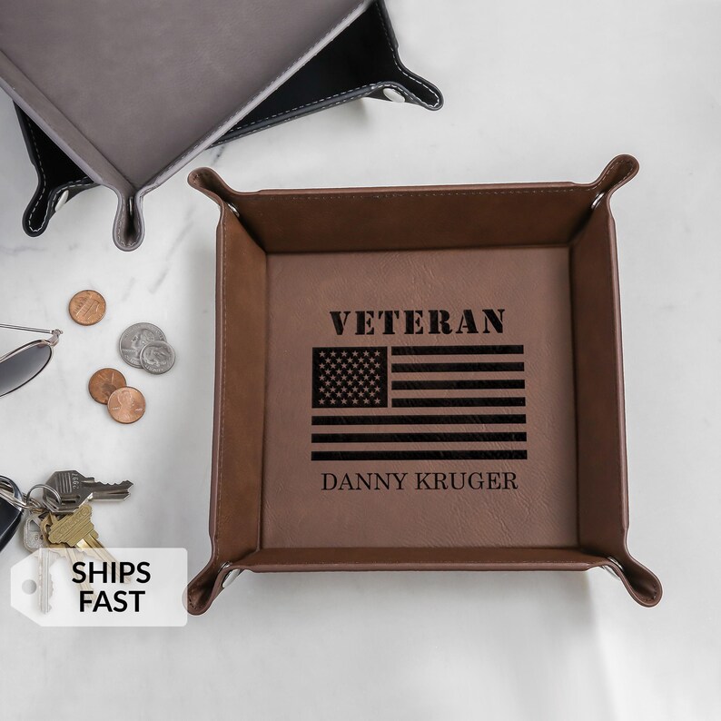 Personalized Veteran Valet Tray by Lifetime Creations: Custom Veteran's ...