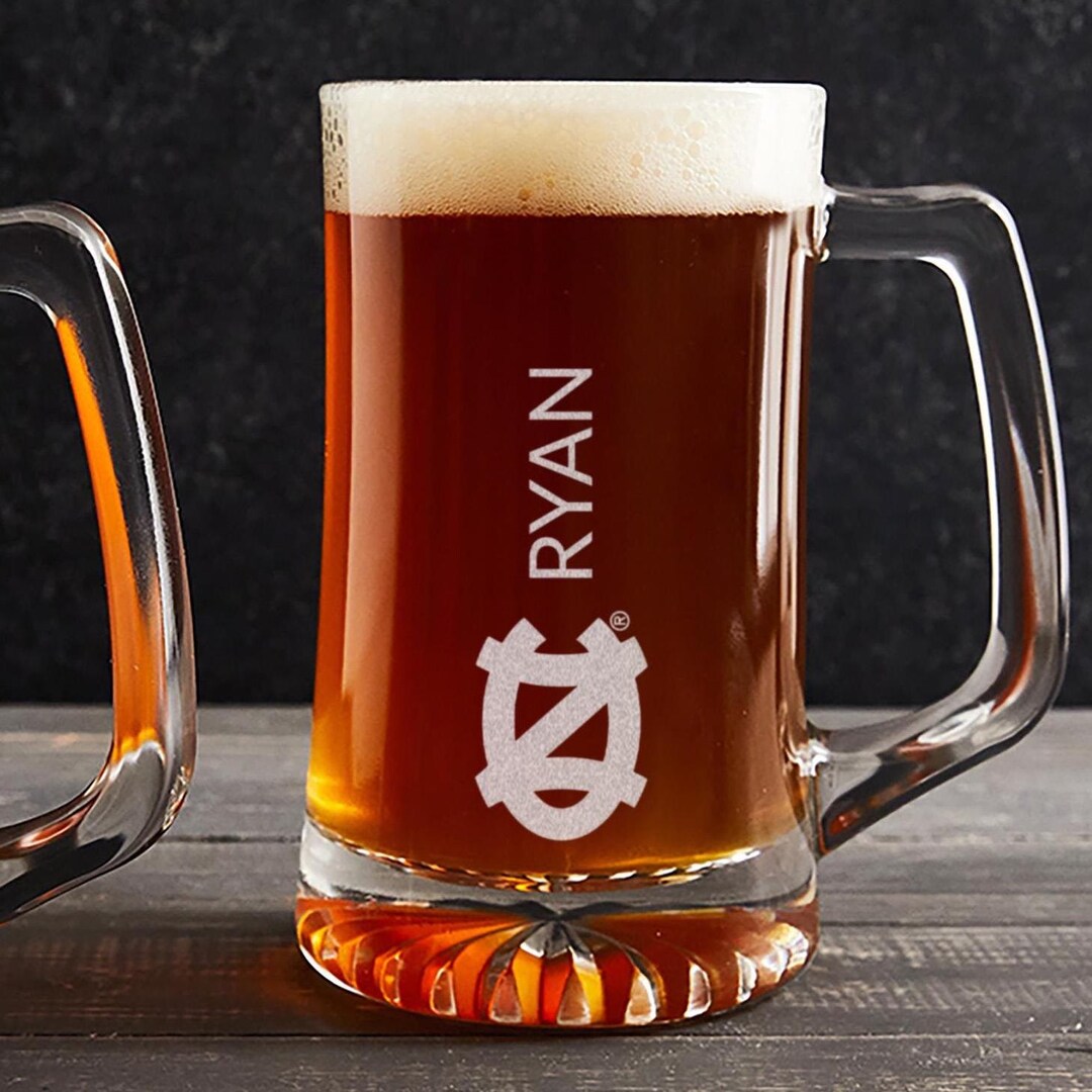 Personalized North Carolina Tar Heels Beer Mug by Lifetime Creations ...