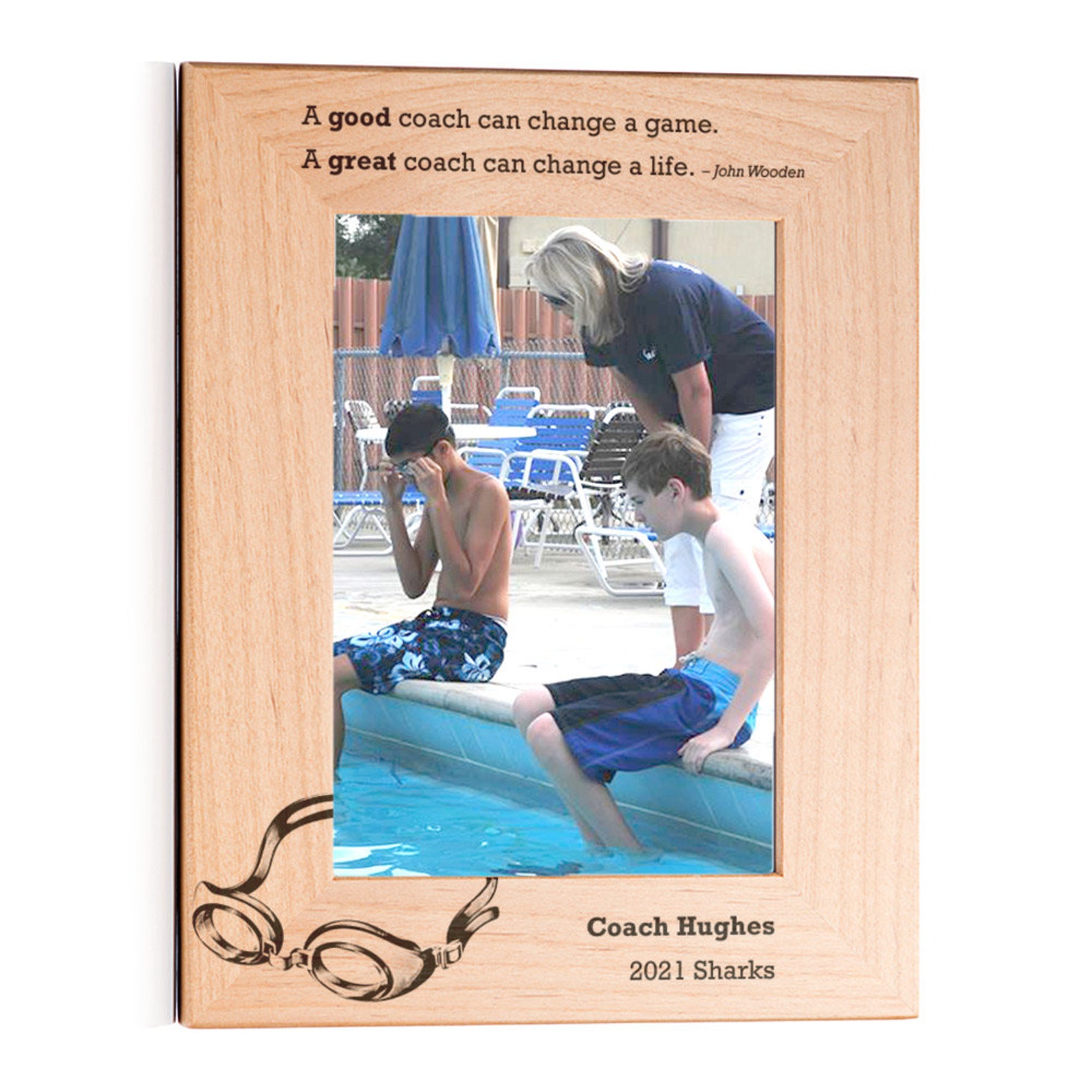 Personalized Swimming Coach Picture Frame by Lifetime - Etsy