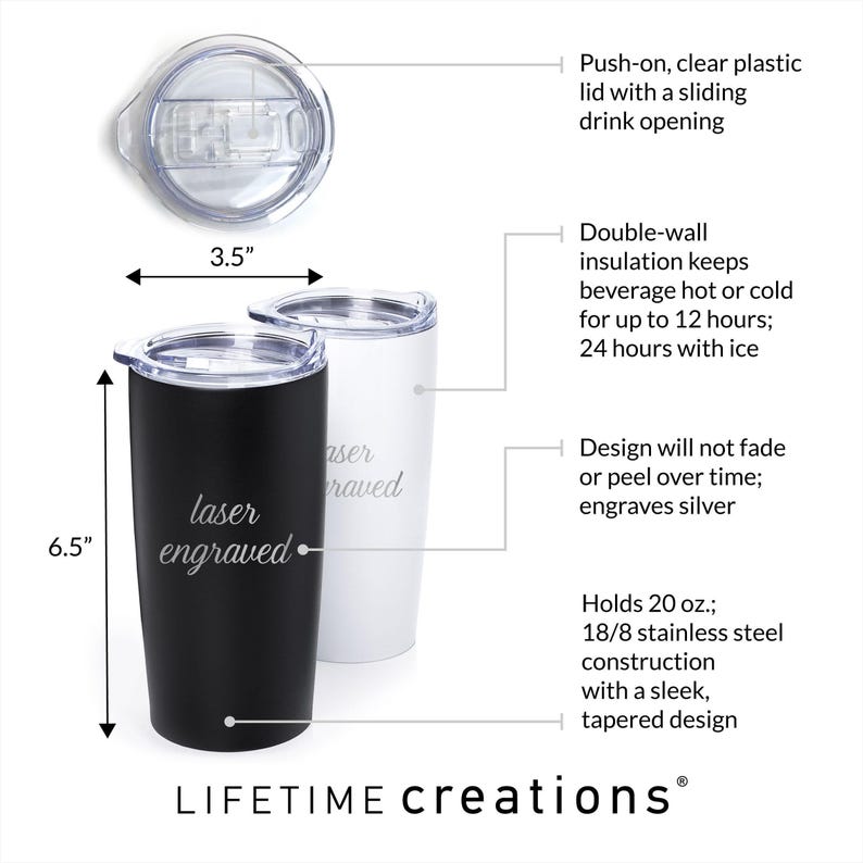 Bulk 12+ Personalized Veteran Tumblers by Lifetime Creations: Engraved ...
