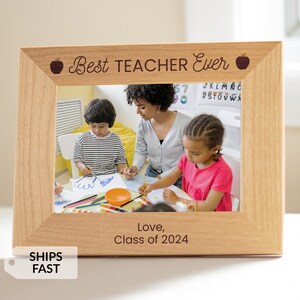 Personalized Best Teacher Ever Picture Frame by Lifetime Creations ...