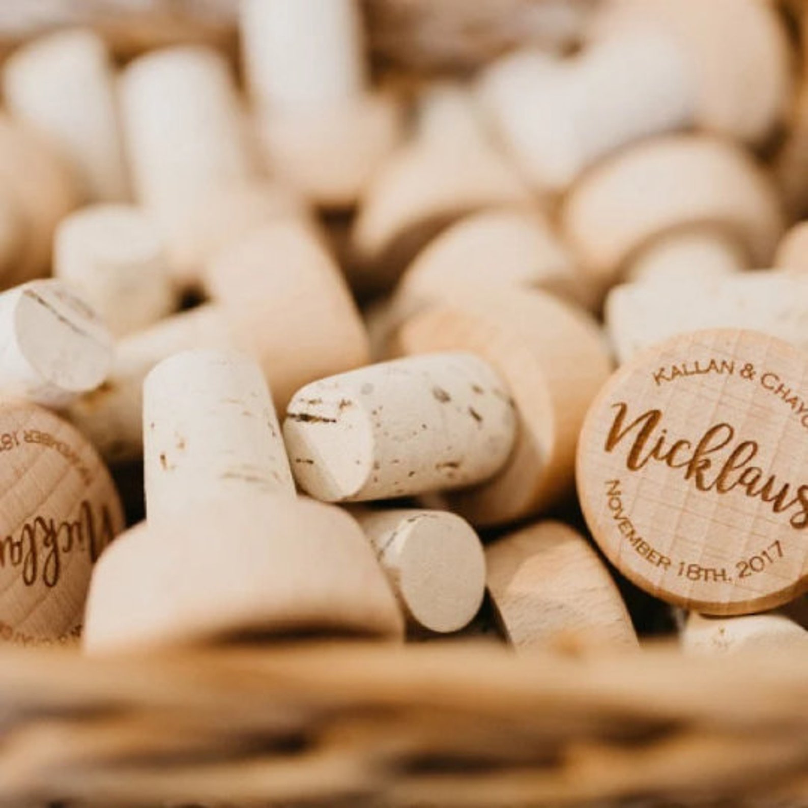 50 Personalized Wine Stoppers by Lifetime Creations: Wedding - Etsy