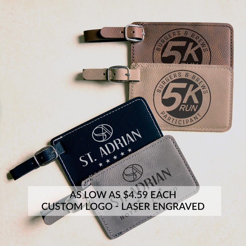 Bag Tags With Company Logo - Etsy