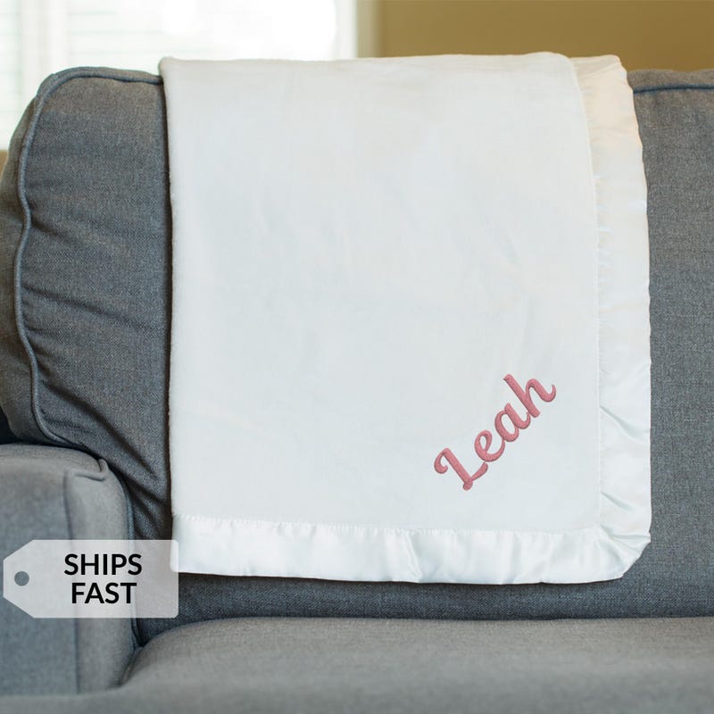 Embroidered Blanket - Etsy
