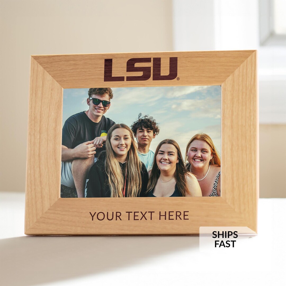 Personalized LSU Tigers 5x7 Wood Picture Frame by Lifetime Creations ...
