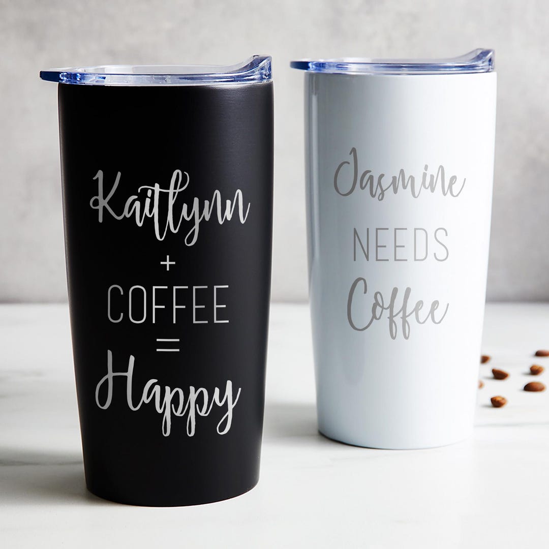 Custom Engraved Stainless Steel Coffee Tumbler by Lifetime Creations ...