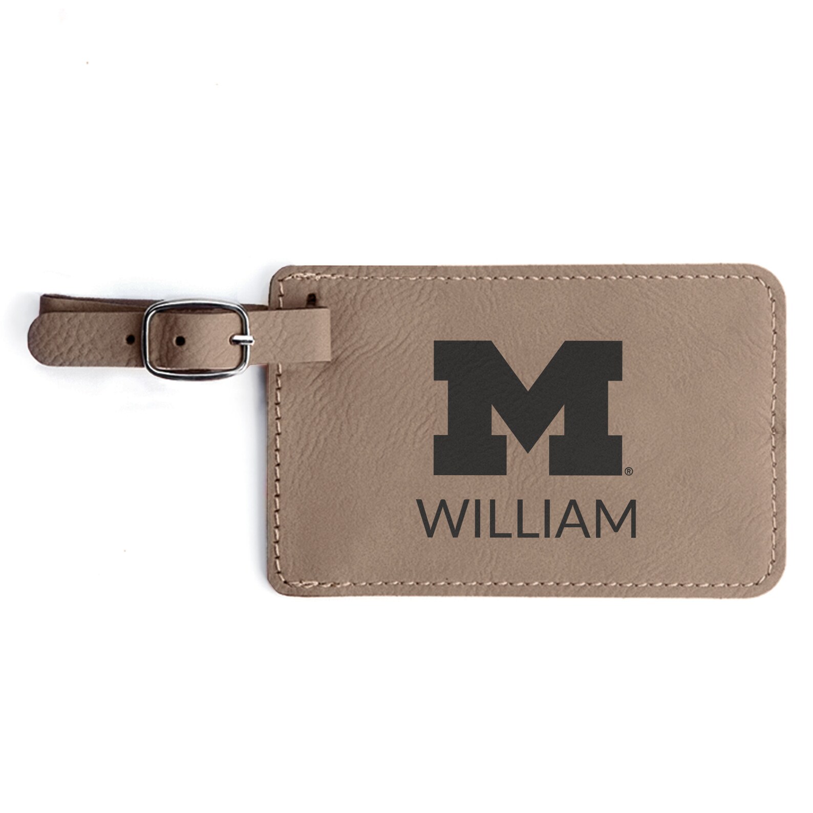 Personalized Michigan Wolverines Luggage Tag by Lifetime Creations ...