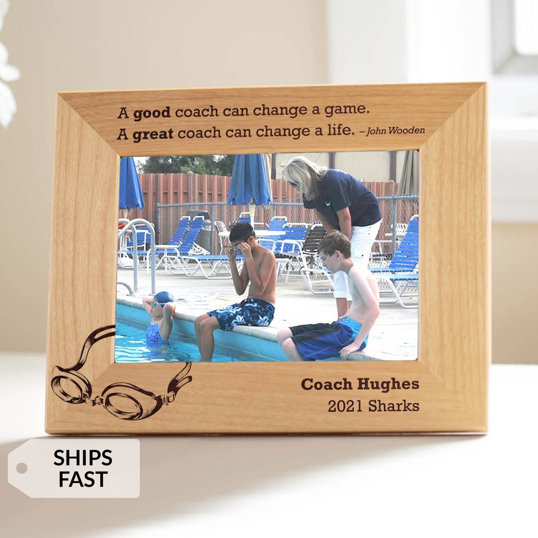 Personalized Swimming Coach Picture Frame by Lifetime - Etsy