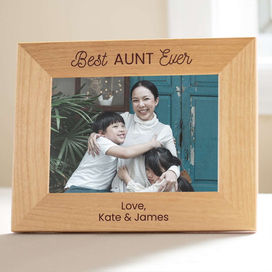 Personalized Best Aunt Ever Picture Frame by Lifetime Creations ...