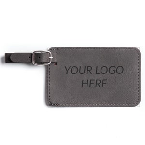 Bulk Custom Luggage Tags With Logo by Lifetime Creations: Vegan Leather ...