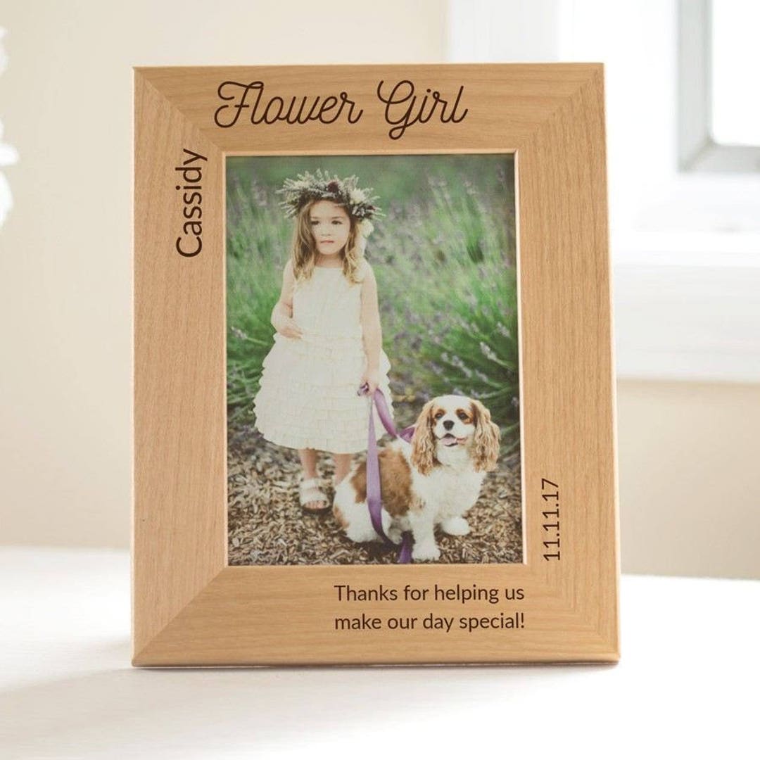 Personalized Flower Girl Picture Frame by Lifetime Creations: - Etsy