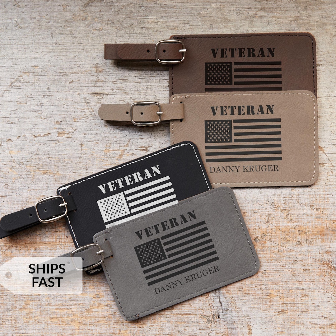 Engraved Personalized Veteran Luggage Tag by Lifetime Creations: Custom ...