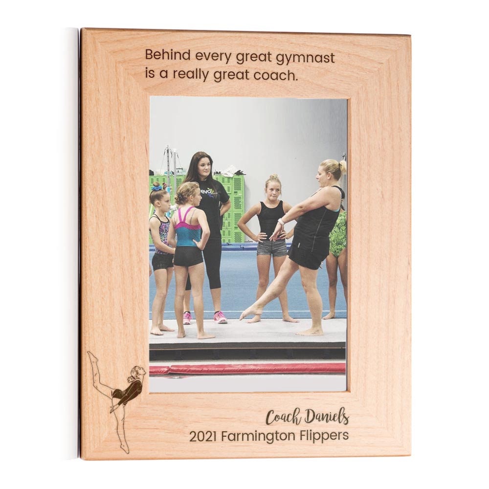 Personalized Gymnastics Coach Picture Frame: Engraved - Etsy UK