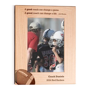 Personalized Football Coach Picture Frame by Lifetime Creations: Youth ...