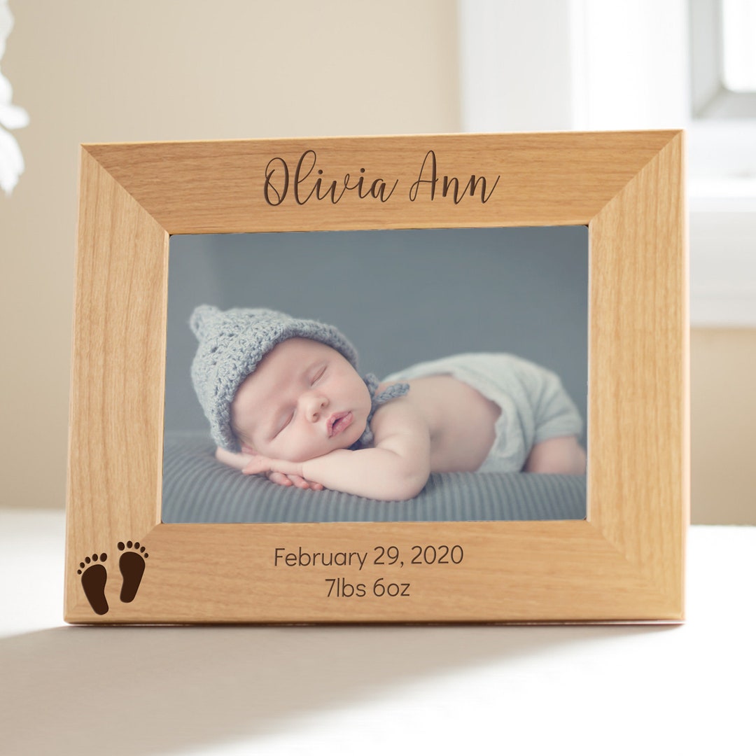 Engraved Personalized New Baby Picture Frame by Lifetime - Etsy
