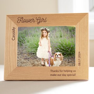 Personalized Flower Girl Picture Frame by Lifetime Creations: Custom ...