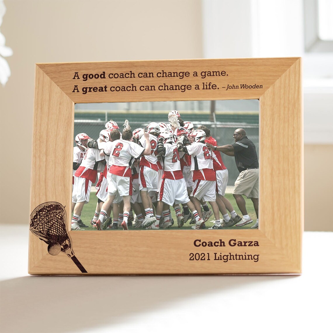 Personalized Lacrosse Coach Picture Frame by Lifetime - Etsy