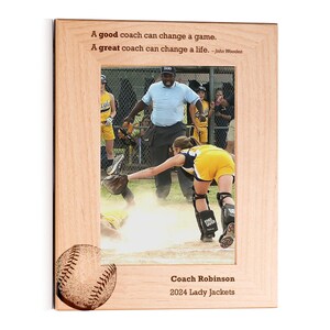 Personalized Softball Coach Picture Frame by Lifetime Creations ...