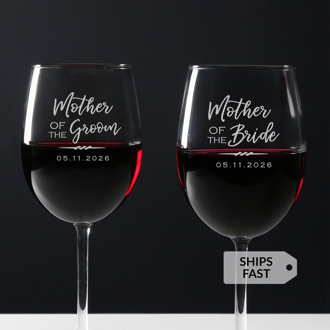 Engraved Personalized Mother of the Bride or Mother of the Groom Wine ...