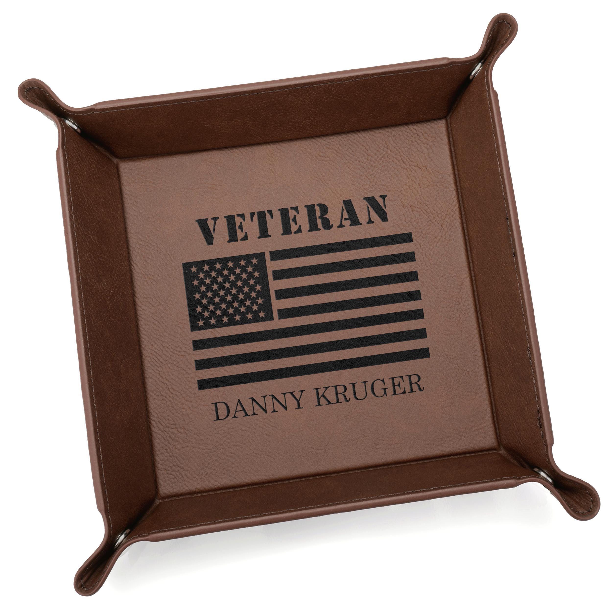 Personalized Veteran Valet Tray by Lifetime Creations: Custom Veteran's ...