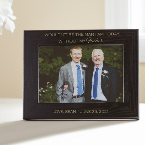 Engraved Personalized Father of the Bride Picture Frame - Etsy