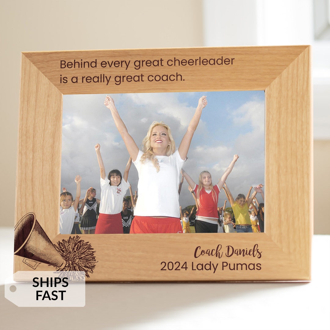 Personalized Cheerleading Coach Picture Frame by Lifetime Creations ...