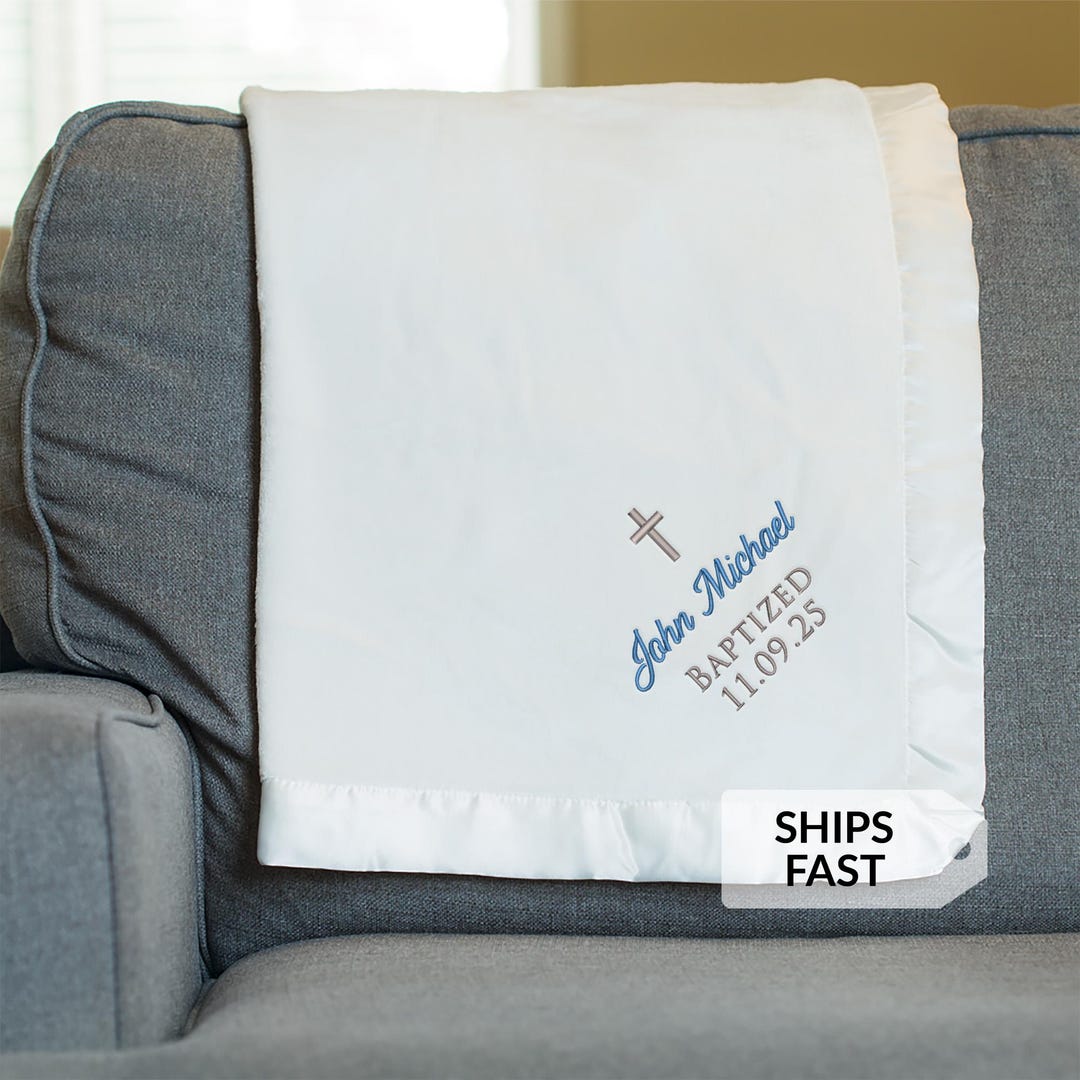 Personalized Baby Baptism Blanket Gift by Lifetime Creations: Custom ...