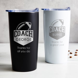 Engraved Personalized Football Coach Tumbler by Lifetime Creations ...