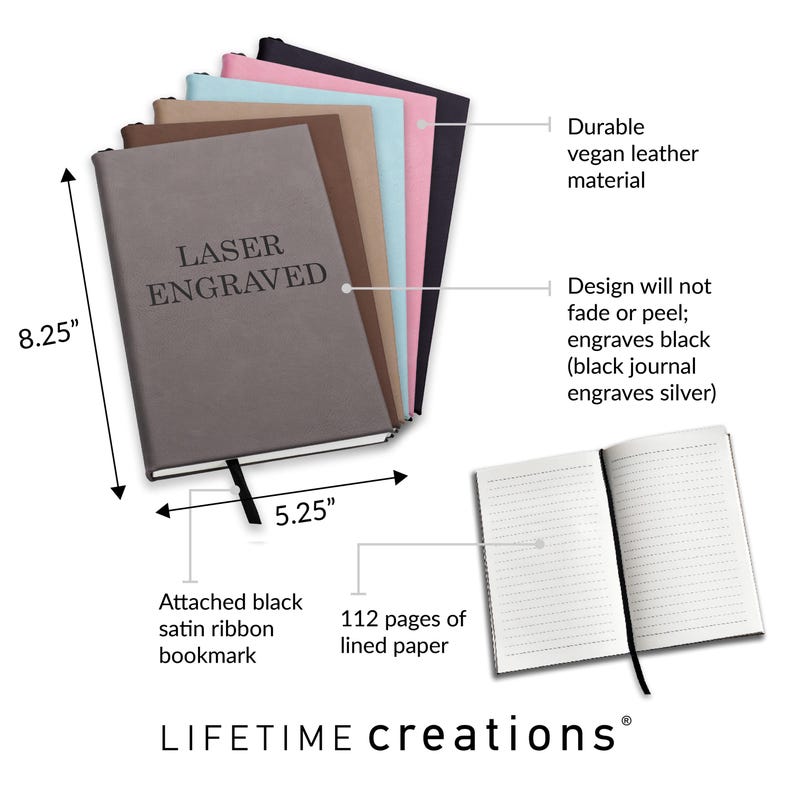 Bulk Custom Journals With Logo by Lifetime Creations: Custom Vegan ...