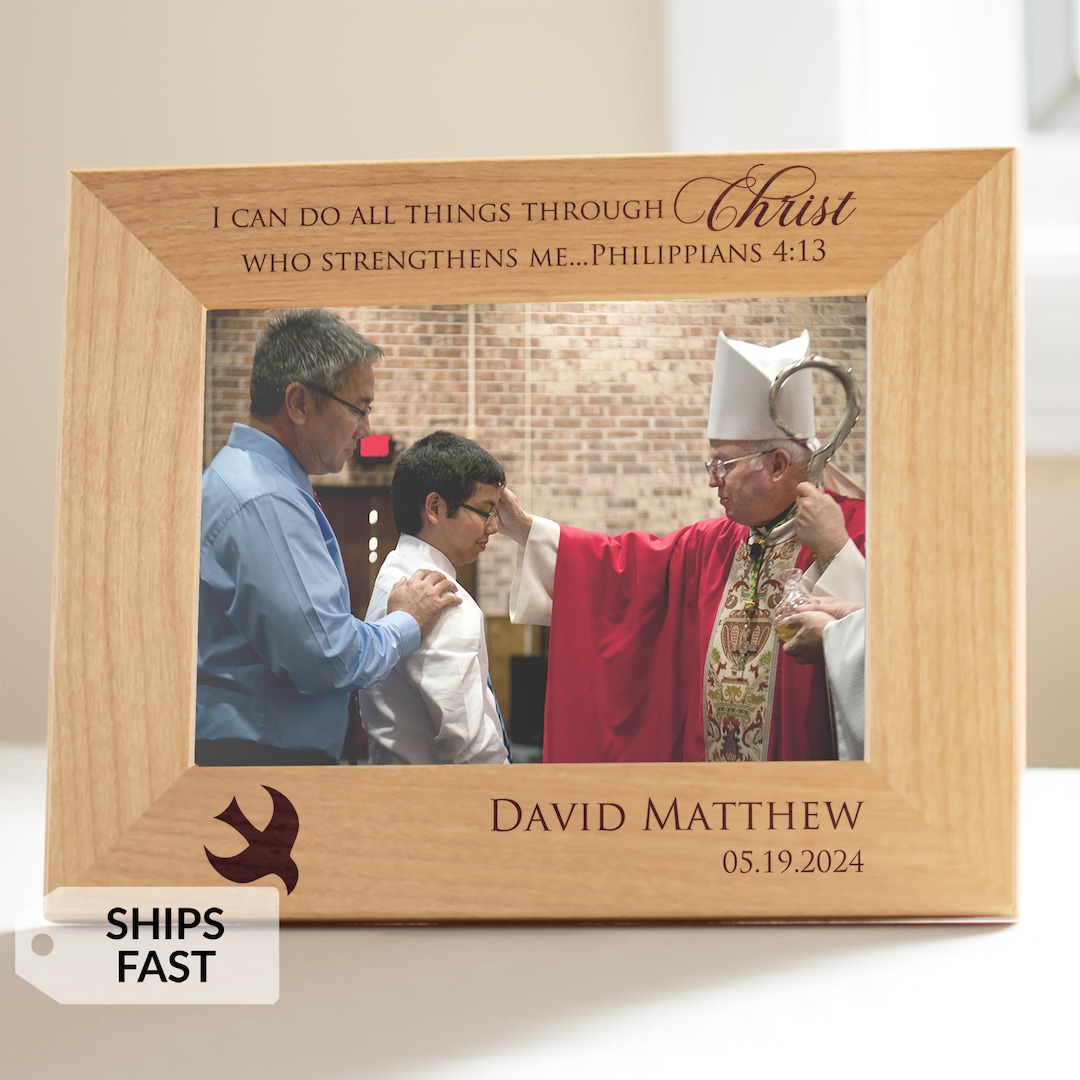 Personalized Confirmation Picture Frame by Lifetime Creations: Catholic ...