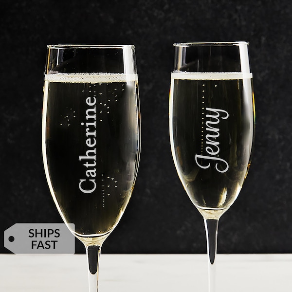 Tulip Champagne Glasses - Etsy