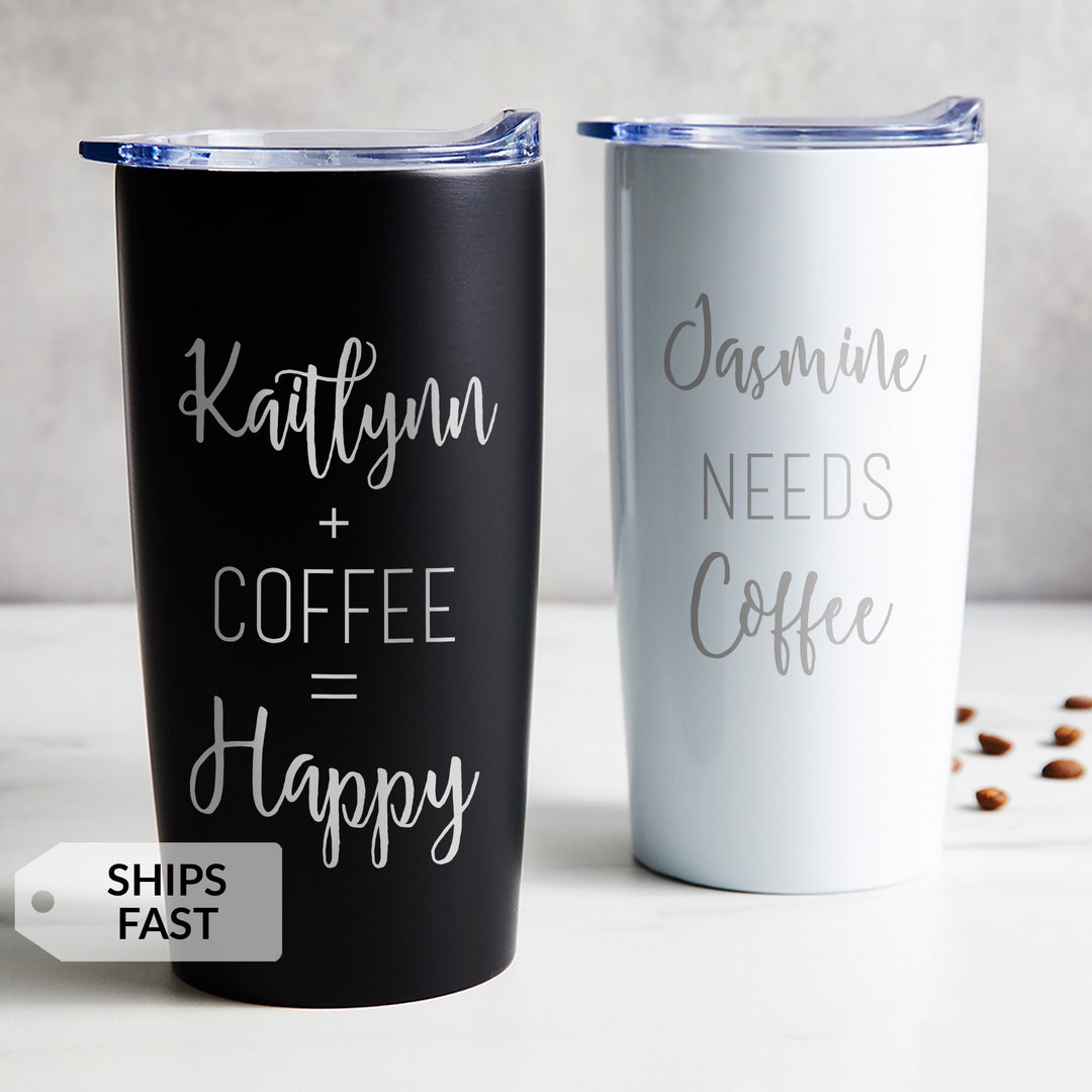 Custom Engraved Stainless Steel Coffee Tumbler by Lifetime Creations ...