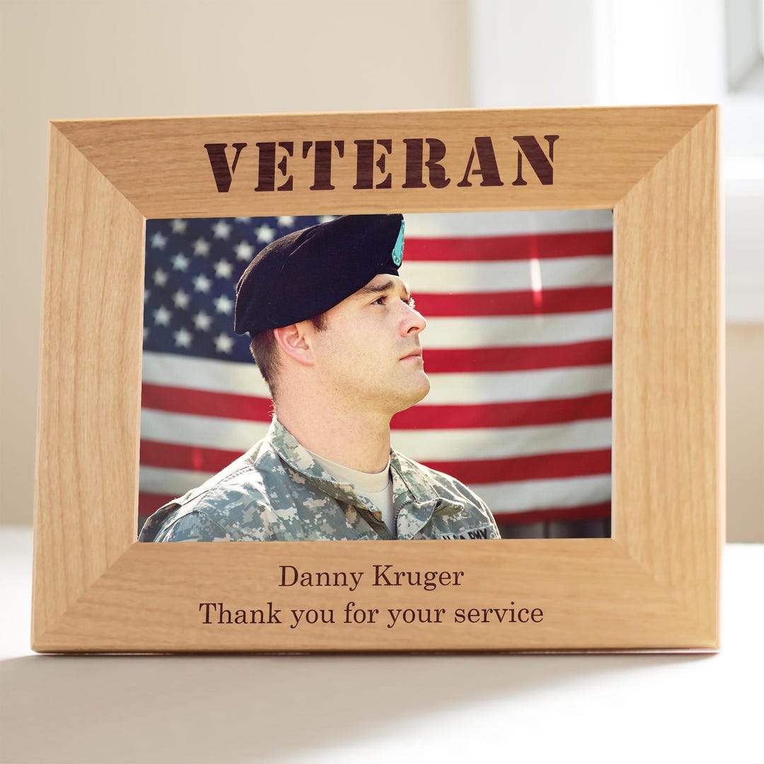 Personalized Veteran Picture Frame by Lifetime Creations: Custom ...