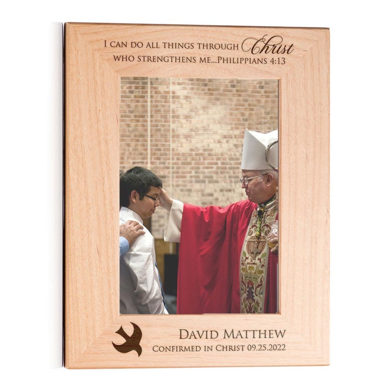 Personalized Confirmation Picture Frame by Lifetime Creations: - Etsy