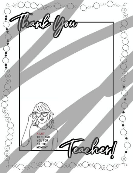 Teacher Appreciation Card Coloring Page Printable PDF Download Taylor ...