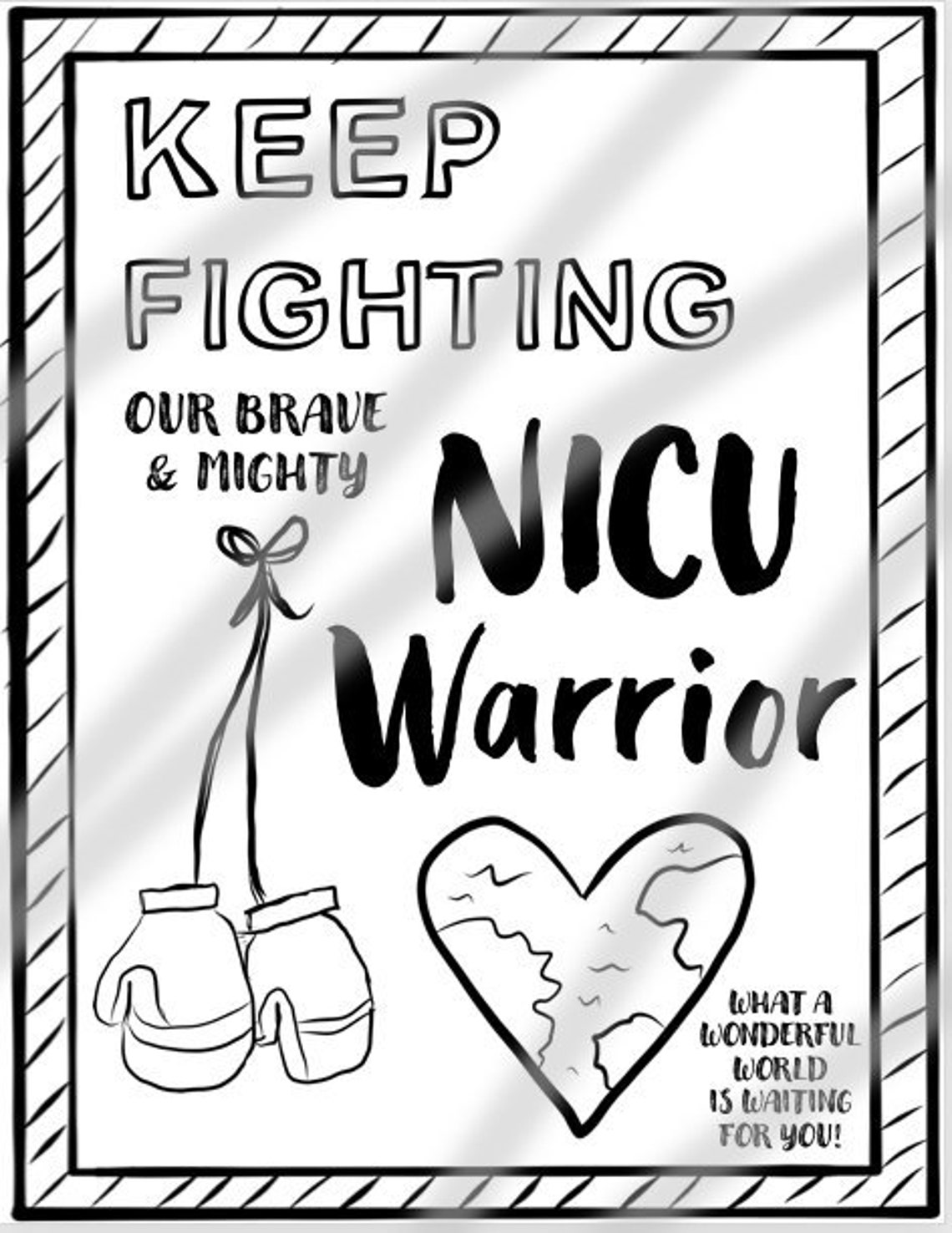 Mental Nicu Sketch Coloring Page