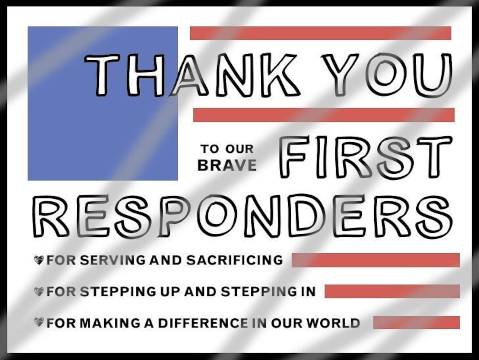 First Responder Appreciation Card - 1st Responders Coloring Page ...