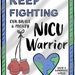 NICU Warrior Encouragement Coloring Page Card - Printable PDF - Instant ...